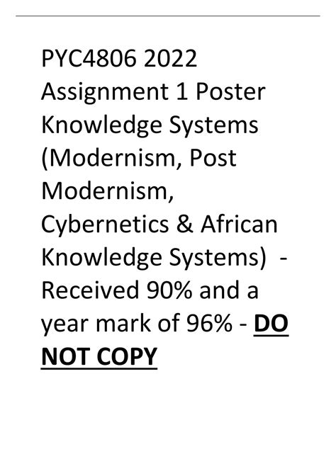 pyc assignment 1 poster knowledge systems pyc4808 ecosystemic