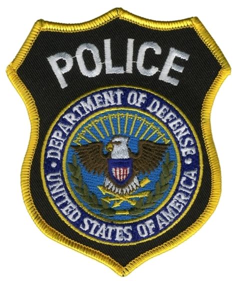 Police Dept Of Defense Patch 4 38 Inch