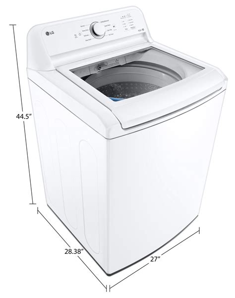 Lg 48 Cu Ft Top Load High Efficiency Washer White Wt6105cw The