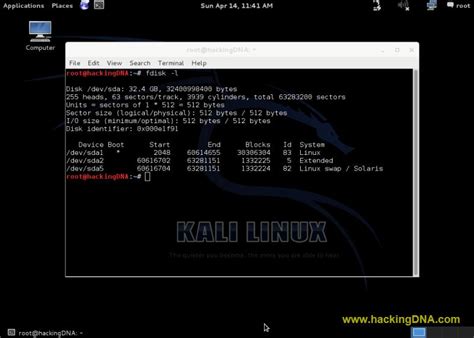 Hackingdna Kali Linux Installation