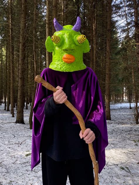 Goblin King Mask Goblin King Costume Goblin Mask Tyler Gremlin Mask