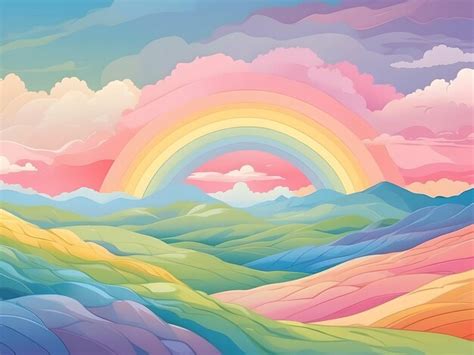 Premium Photo Pastel Rainbow Background Soft Color Spectrum Wallpaper