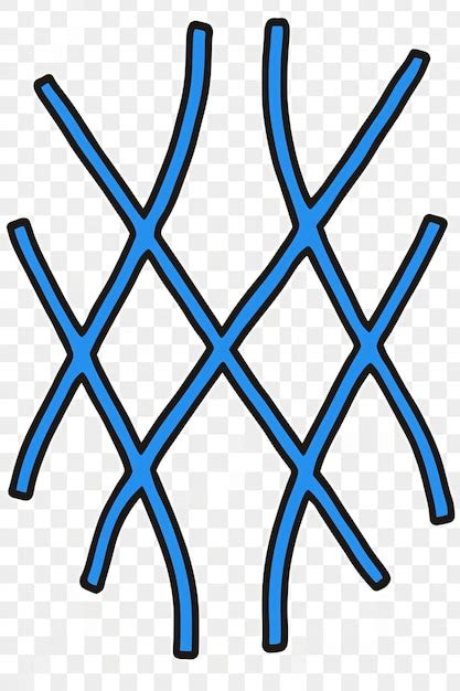 blue geometric pattern with intersecting lines premium ai generated image
