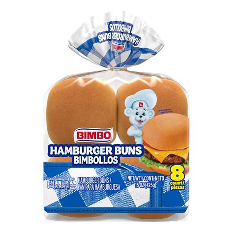 Bimbo Bimbollos Hamburger Buns 8 Count 15 Oz