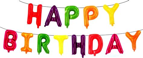 Foil Balloon Kit 40cm Happy Birthday Mixed Color Balloons Set Of