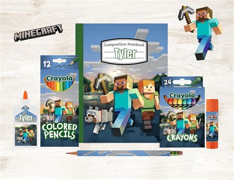 Minecraft School Supplies Bundle Payhip