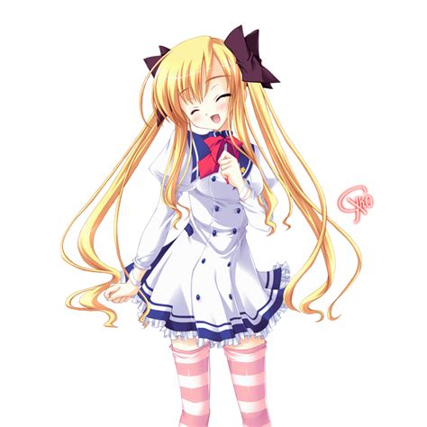 Yellow Haired Anime Girl Render By Riko V On Deviantart