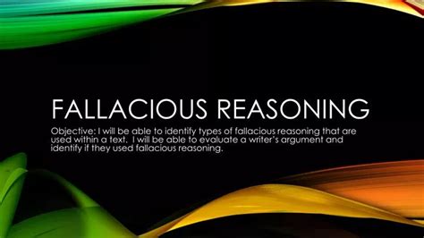 Ppt Fallacious Reasoning Powerpoint Presentation Free Download Id