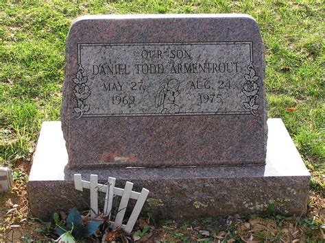 Daniel Todd Armentrout 1969 1975 Memorial Find A Grave