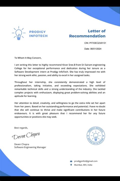 Kiran Sree On Linkedin Intern Prodigyinfotech