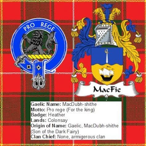 Set Of 6 Scottish Clan And Crest Coat Of Arms Details Tartan Etsy
