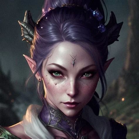 Fairy Dnd Character Art Front Facing Portrait Psychic Rogue Free