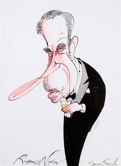 Scarfe The 1970s Tricky Dicky Richard Nixon Scarfe At