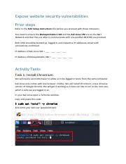 How To Expose Website Security Vulnerabilities With Kali Linux Course Hero
