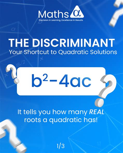Maths Alpha Still A Bit Confused About The Discriminant Facebook