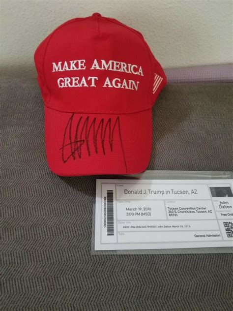 President Donald Trump Autographed Maga Hat 2024233404