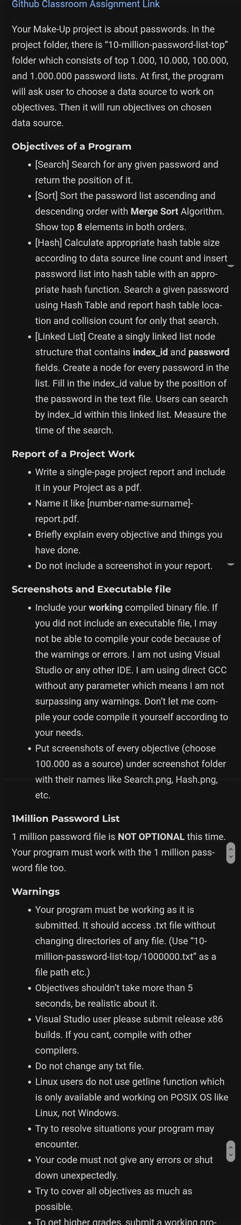 Github Classroom Assignment Link Your Make Up Project
