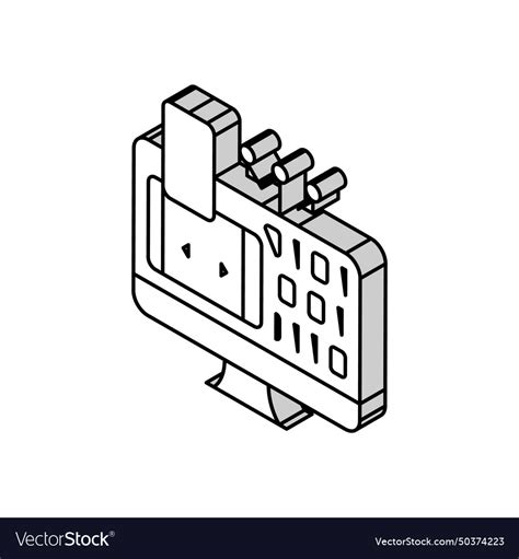 Programming Software Isometric Icon Royalty Free Vector