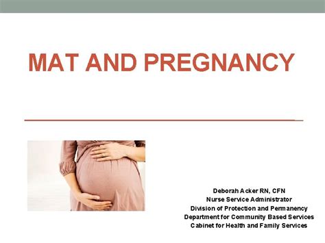 Mat And Pregnancy Deborah Acker Rn Cfn Nurse