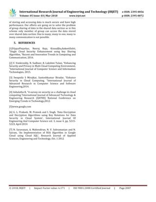 IRJET Secure File Storage On Cloud Using Cryptography PDF