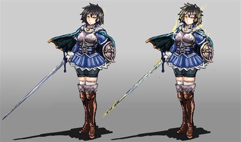 Udetamago Original Commentary Request Highres 1girl Armor Belt