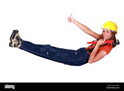 Blue Career Adult Adults Brace Builder Building Woman Blue