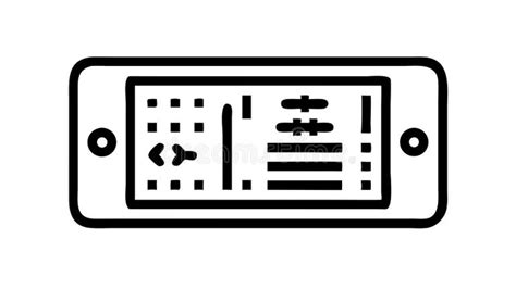 Tablet With Digital Interface Mobile Device Management Vector Design