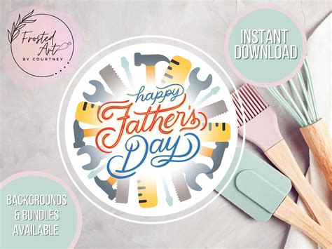 Happy Fathers Day Tool Clipart Digital Download Png  Svg Eddie
