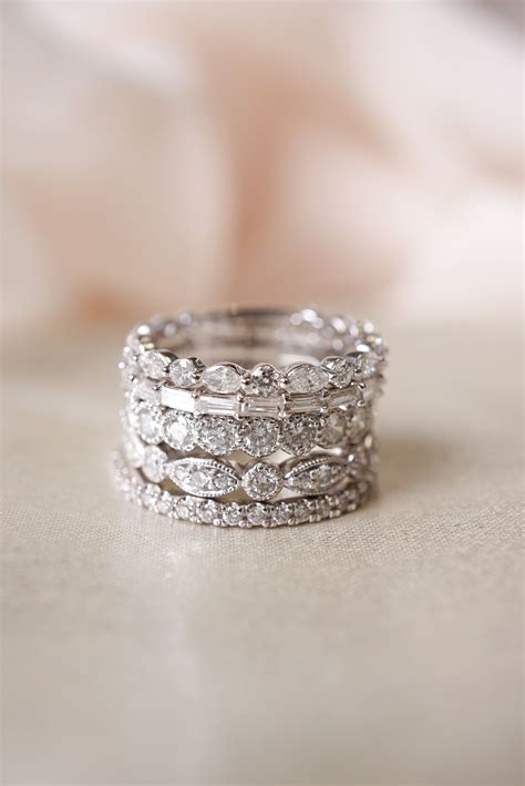Build Your Dream Wedding Band Stack With Brilliance In Diamonds