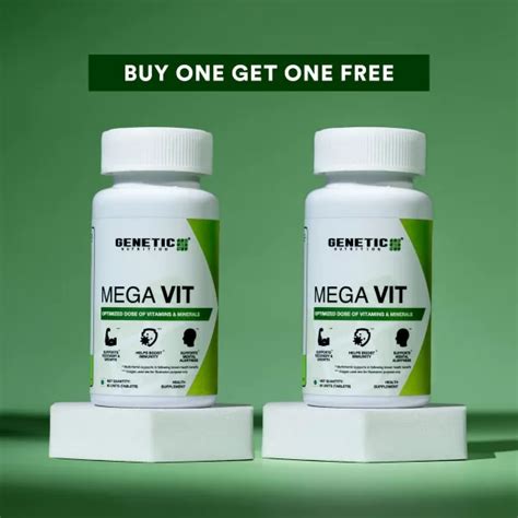 Mega Vit Multi Vitamin Supplement 60 Capsules Muscleheadon