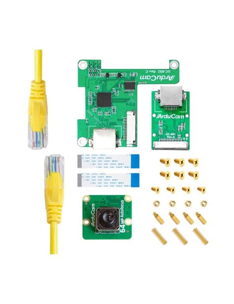 Arducam 64mp Camera And Cable Extension Kit For Raspberry Pi