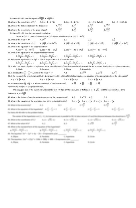 Solution Pre Calculus Practice Test With Answers Studypool