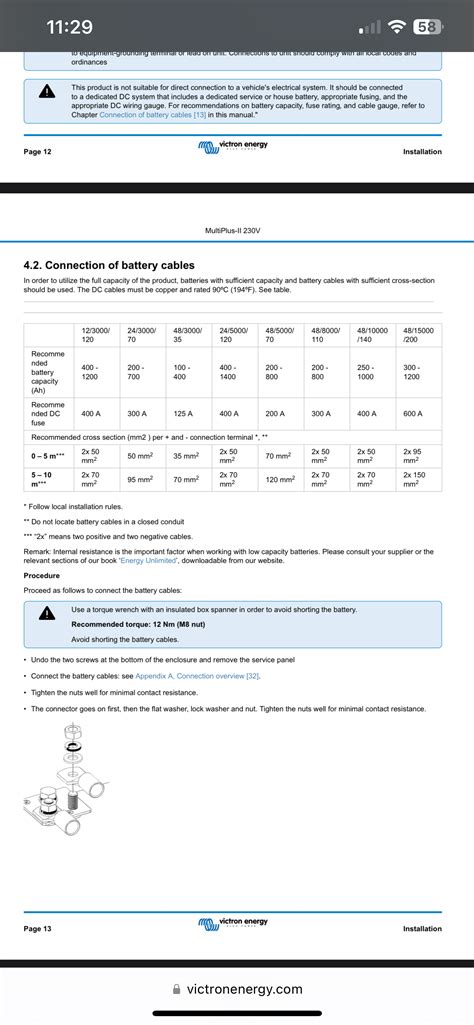 Pylontech In Rack Cable Length Victronenergy