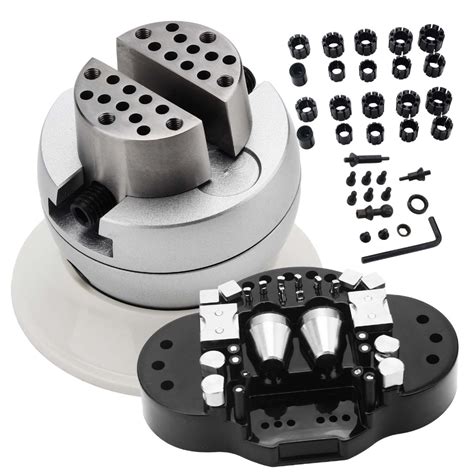 Universal Insert Stone Base With Clamp Head And Gem Micro Inlay Gold