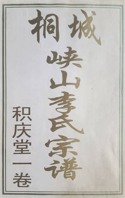 李氏家谱封面 本族族谱 枞阳峡山李氏宗亲网