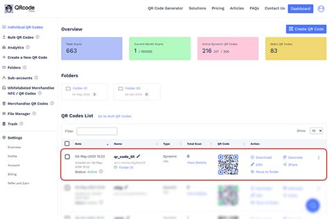 Qr 코드 관리를 간소화하세요 Qrcodechimp 프레젠테이션 폴더