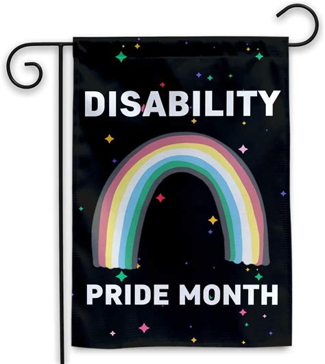 Maianey 12x18 Disability Pride Month Flag Rainbow
