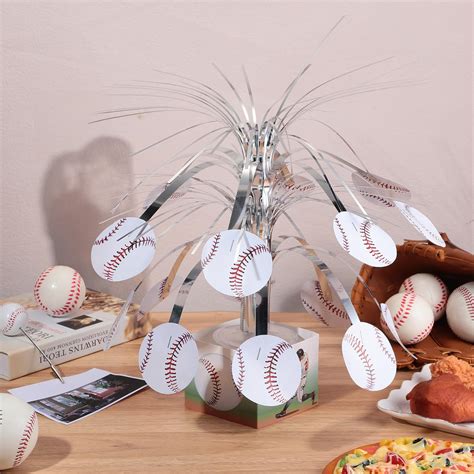Sport Centerpiece Table Idea 16 Pcs Baseball Centerpiece