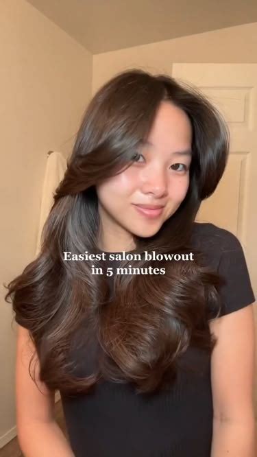 Salon Blowout At Home Hair Tutorial Hair Curling Tips Blowout Hair