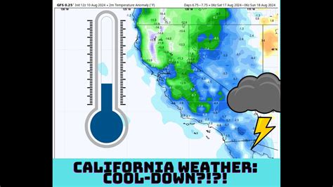 California Weather Cool Down Coming Youtube