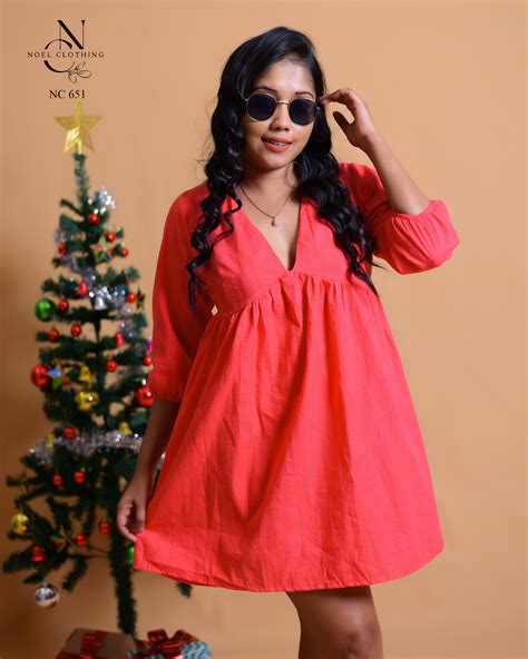 Molly Dress Orange Color Noel Clothing