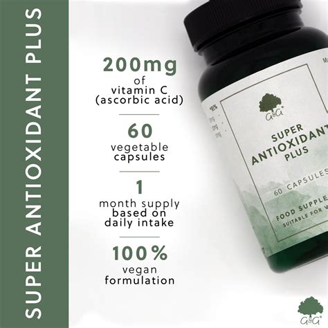 Super Antioxidant Plus 60 Vegan Capsules Gandg Vitamins