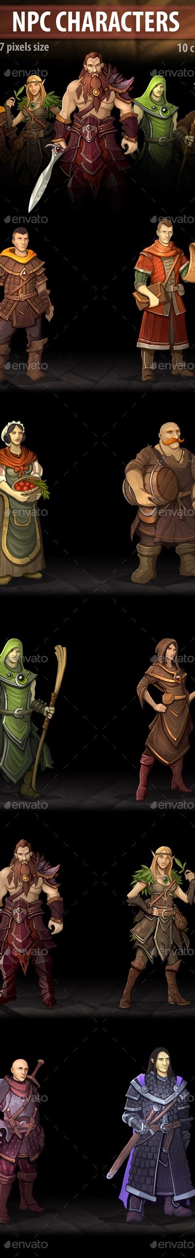 Npc Characters Game Assets Graphicriver