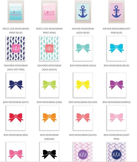 Free Monogram Printables