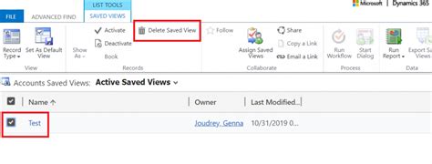 How To Create And Delete Personal Views In Dynamics 365