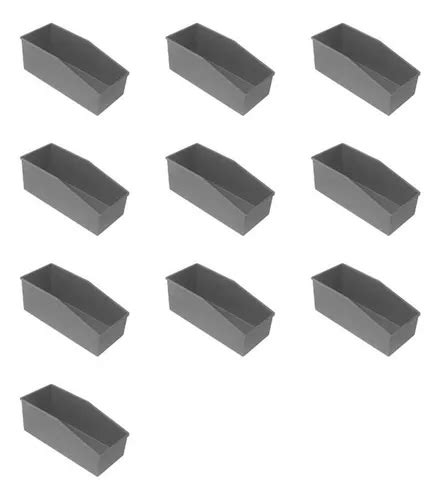 10un Caixa Organizador Gaveteiro Bin N° 2 Preto Frete Grátis