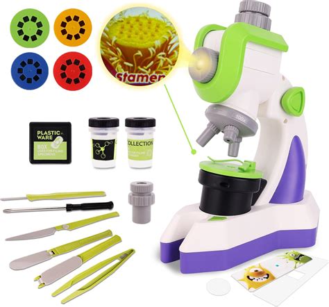 Hyrenee Microscope 100 1200x Stem Beginner Microscope Set Microscope With Experiment Kit With