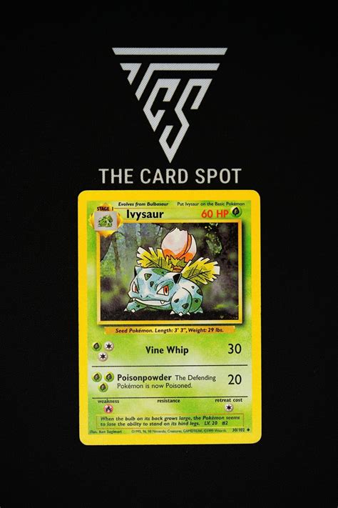 30102 Ivysaur Base Set Pokemon The Card Spot Pty Ltd