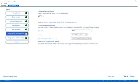 Error Setting Up Kiosk Mode With Windows Configuration Designer Windows Spiceworks Community