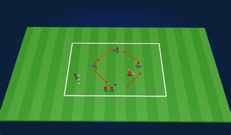 Footballsoccer Messi Group Diamond Passing Drill Technical
